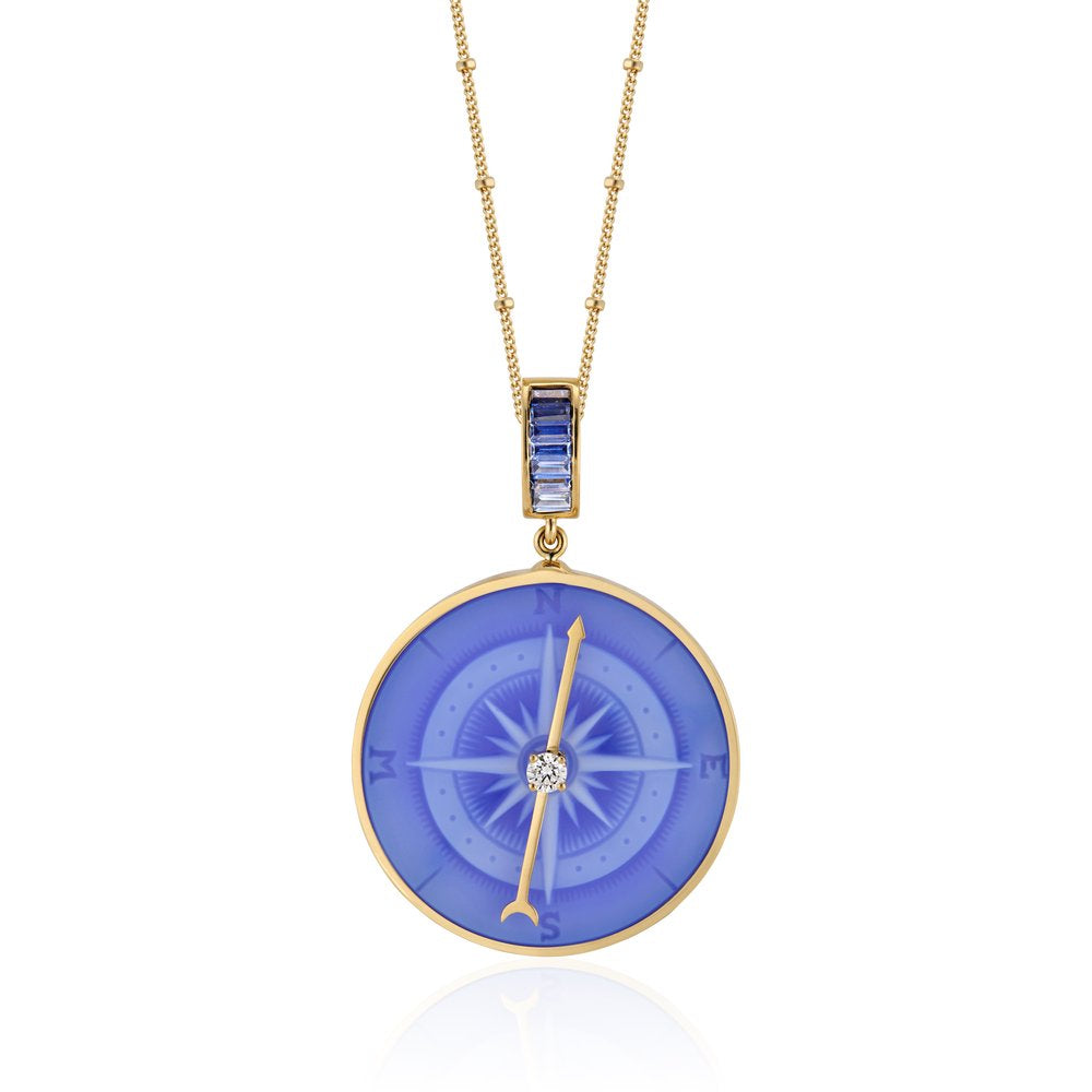 Voyage True North Blue Chalcedony Reversible Compass – Pendleton